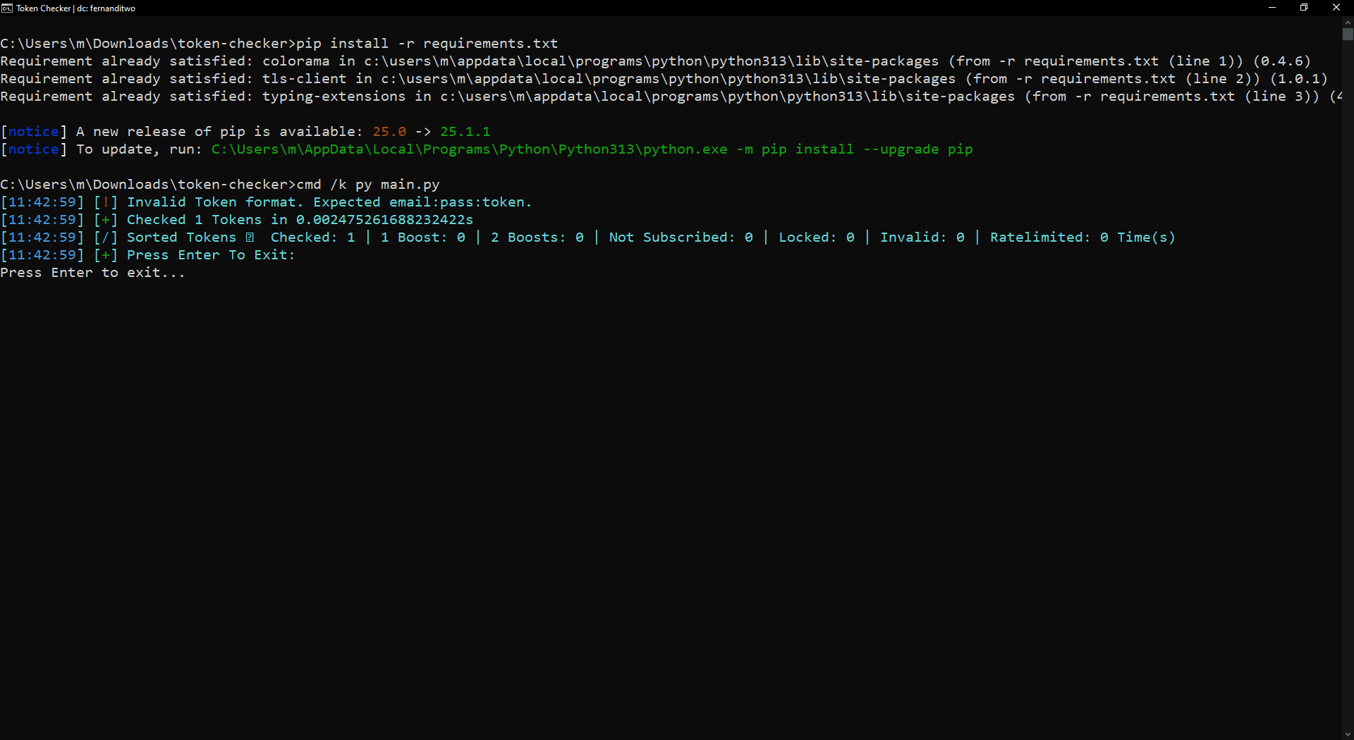 GitHub - settleluis/Discord-Token-Checker: Discord Token Validator ...